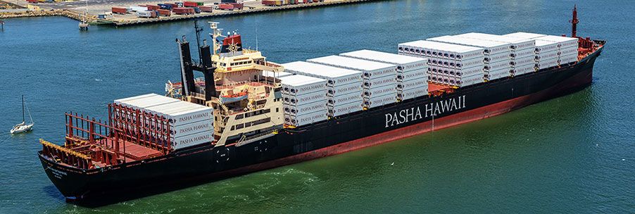 Pasha Hawaii #1 transporter of containers/cars/goods to Hawaii