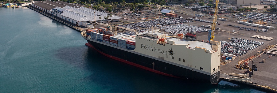 Pasha Hawaii #1 transporter of containers/cars/goods to Hawaii