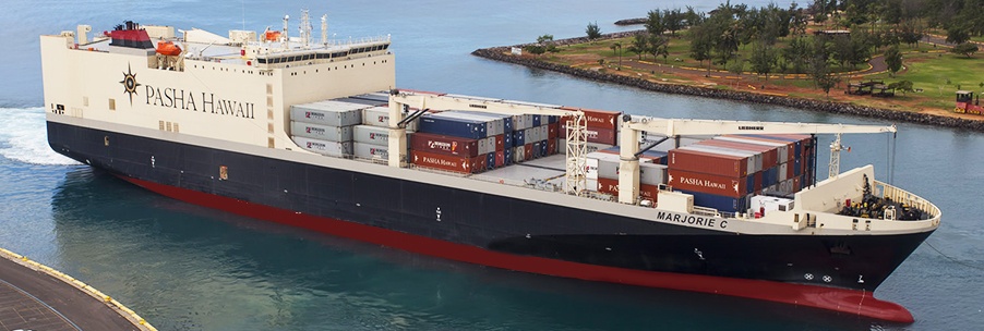 Pasha Hawaii #1 transporter of containers/cars/goods to Hawaii