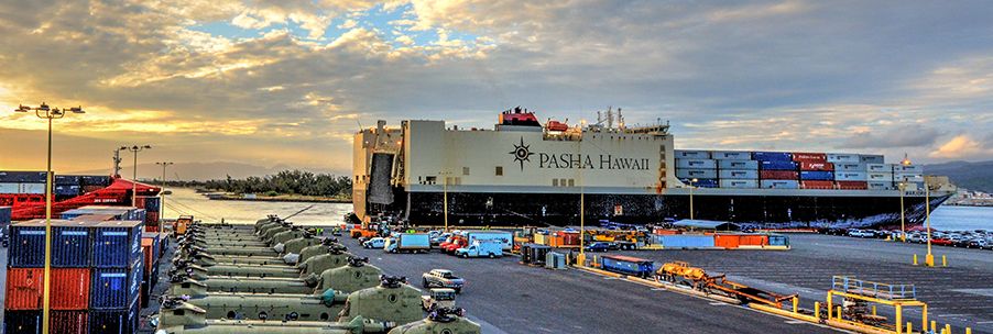 Pasha Hawaii #1 transporter of containers/cars/goods to Hawaii