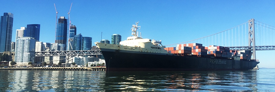 Pasha Hawaii #1 transporter of containers/cars/goods to Hawaii